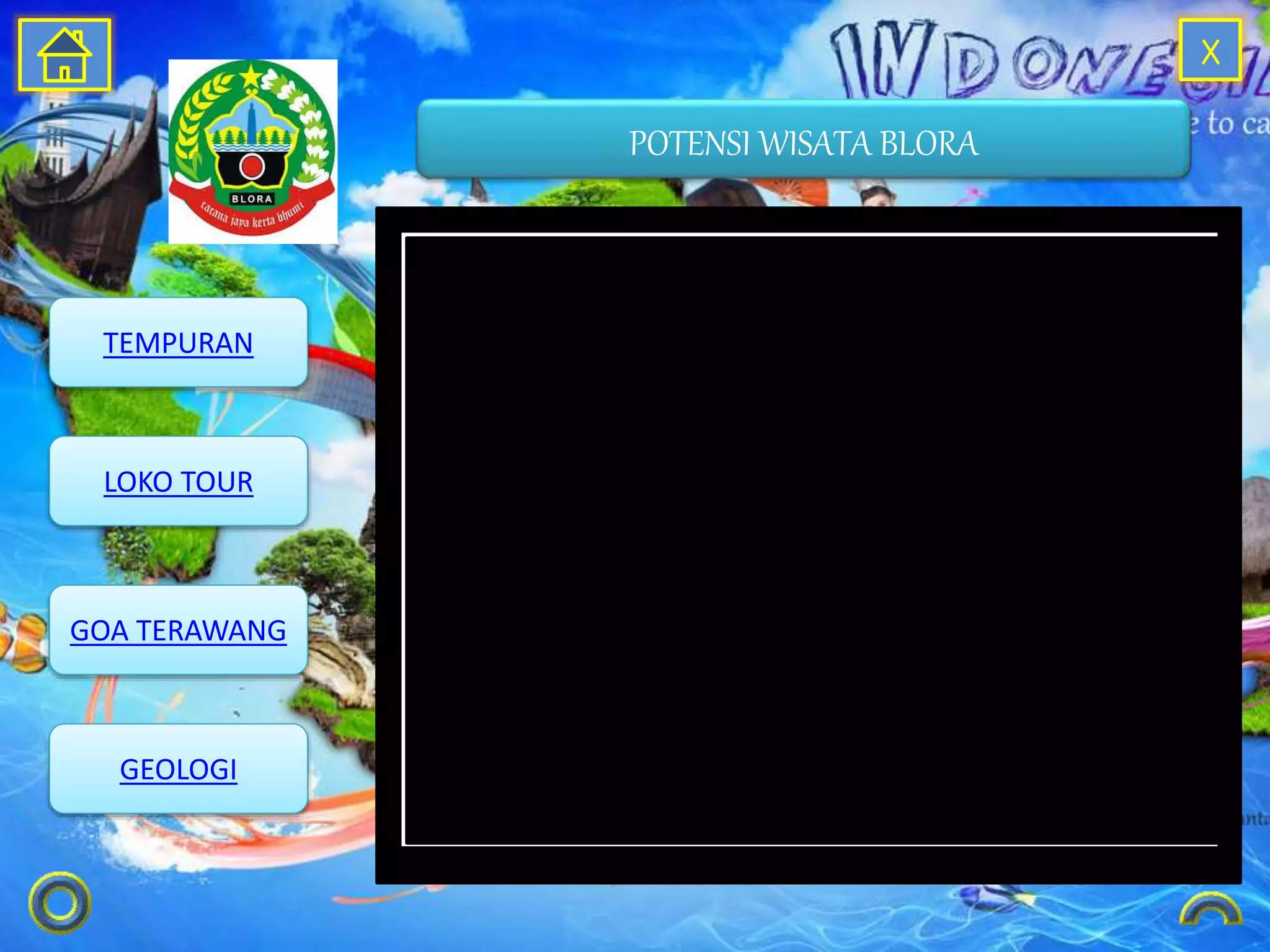 Slide Master :: Promotion Blora's recreation places | PPTX