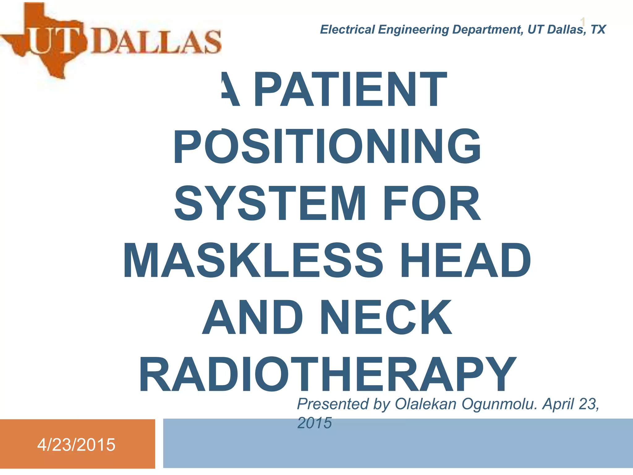 PhD Qualifying Exam Slides | PPTX