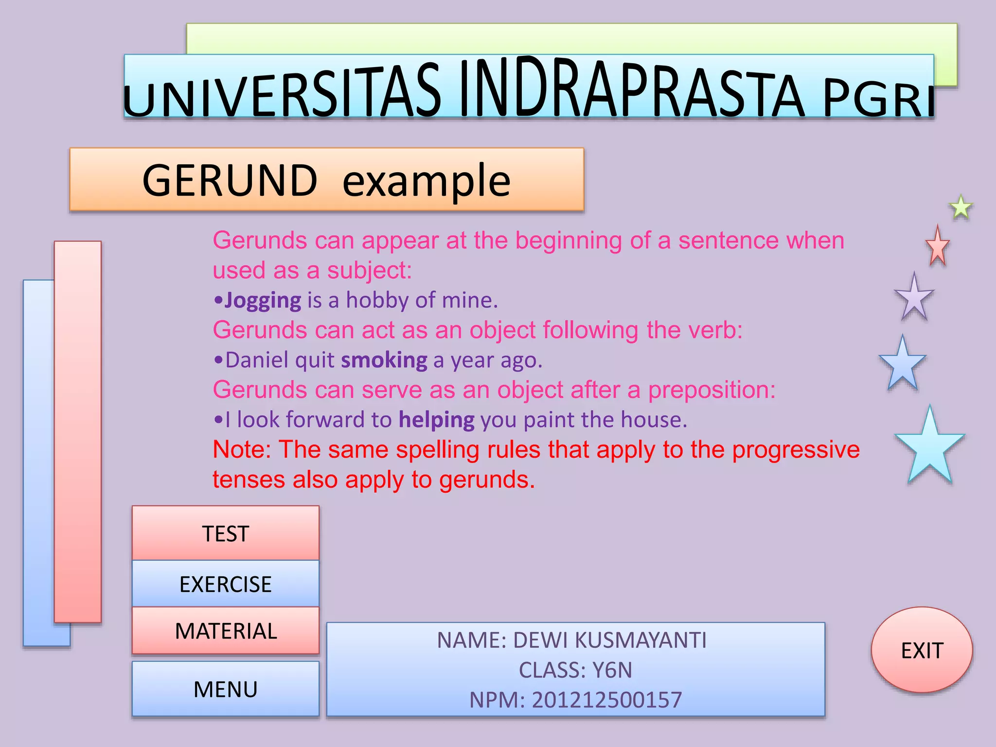 Slide master gerund | PPTX