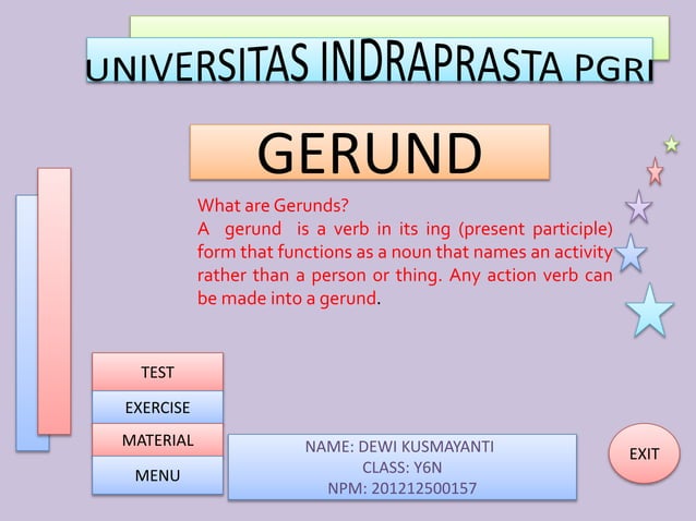 Slide master gerund | PPTX
