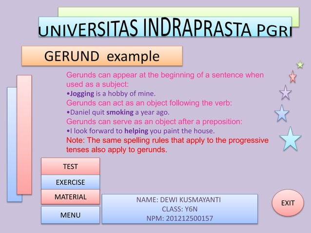 Slide master gerund | PPTX