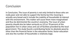 POVERTY ECONOMY MALAYSIA | PPTX