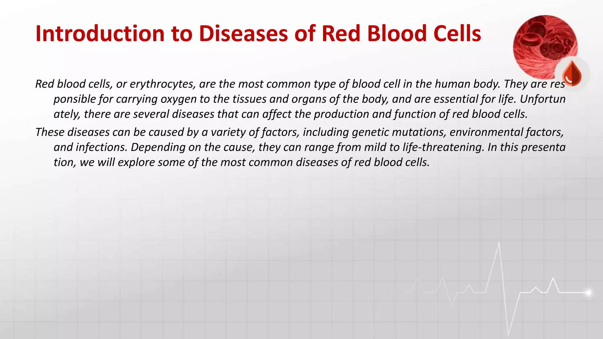 Red blood cells | PPTX