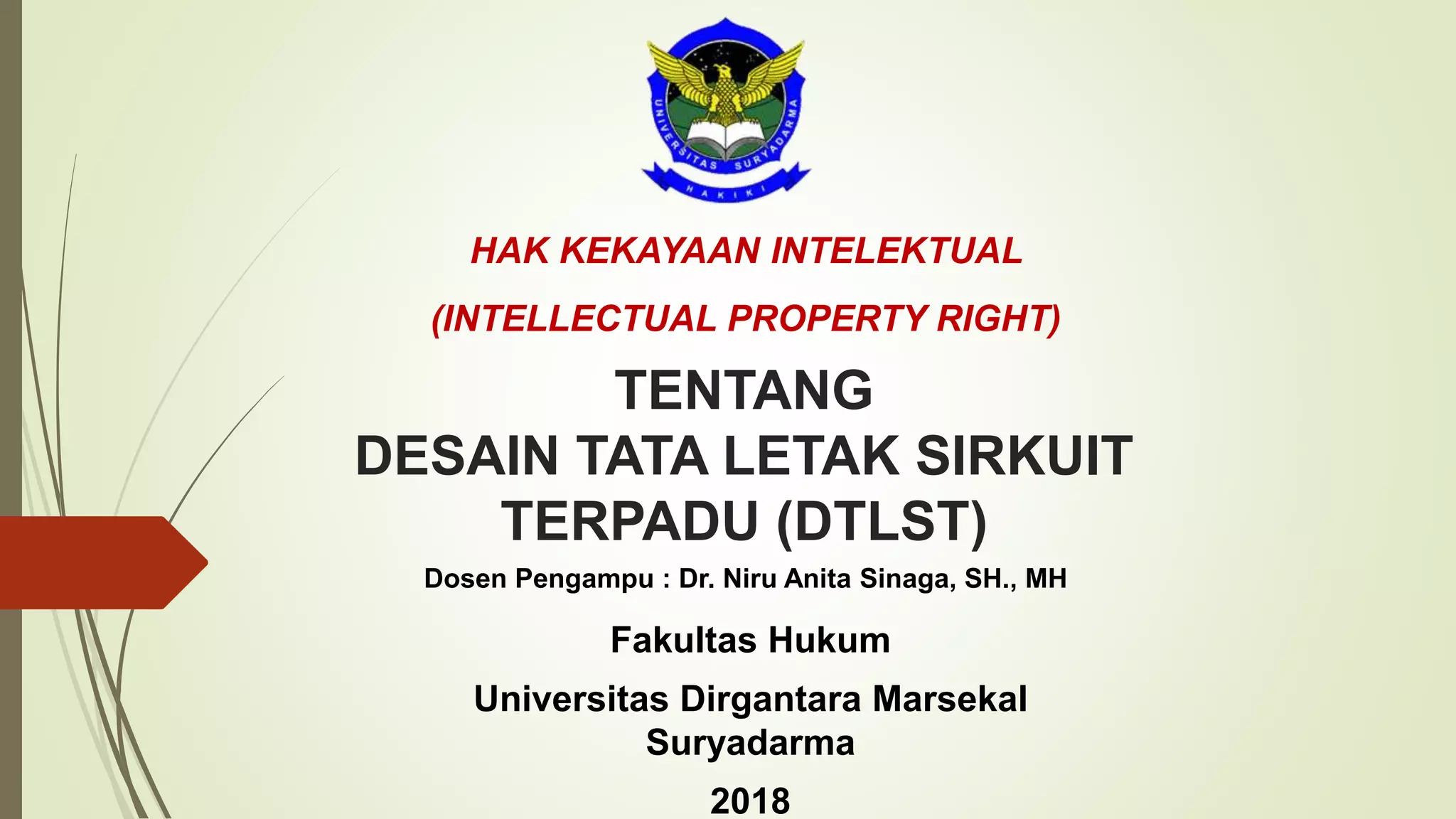 Slide mengenai dtlst universitas dirgantara marsekal suryadarma | PPTX