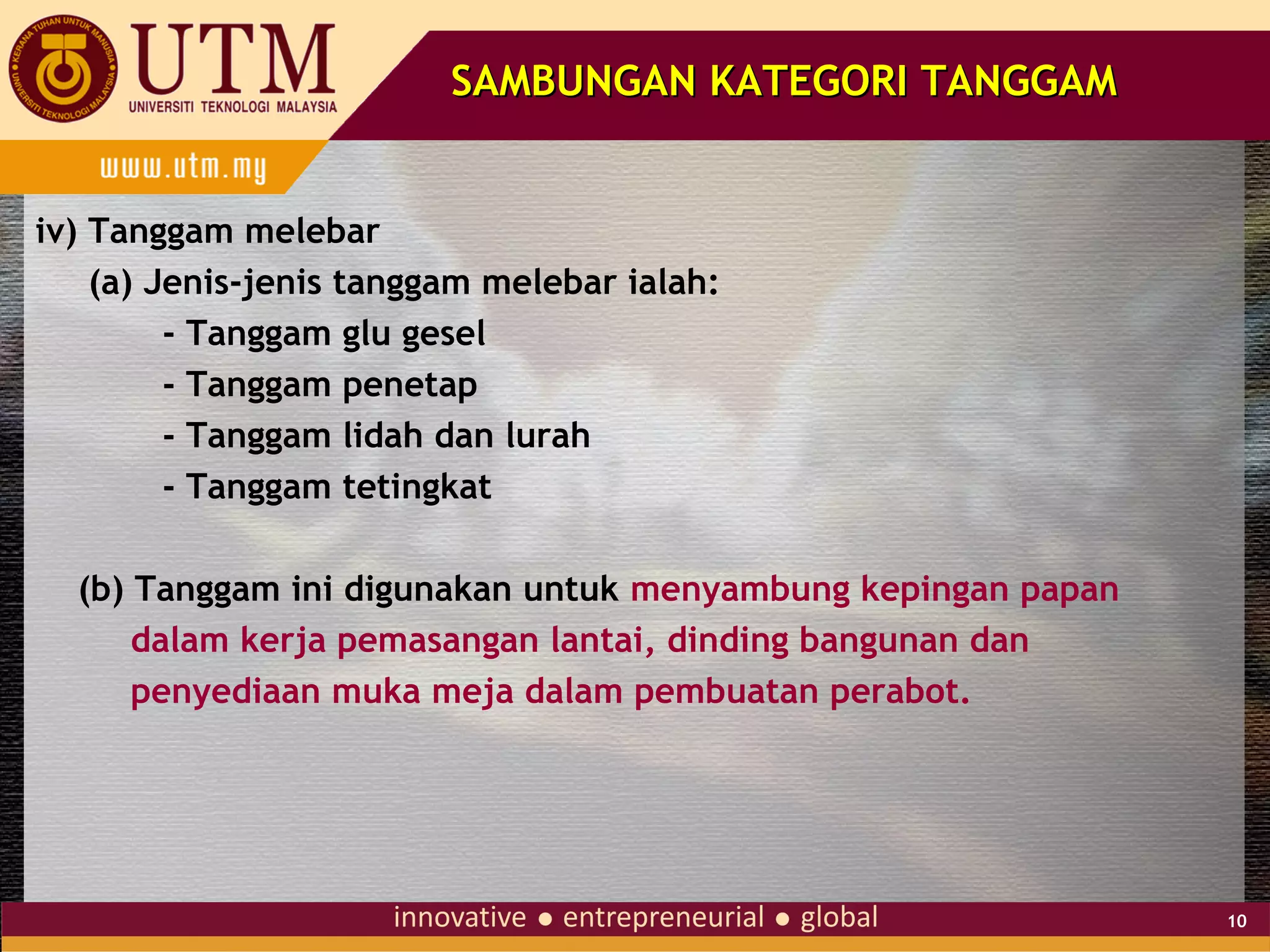 Tanggam tanggam dalam kerja kayu dan pembinaan bangunan | PPT