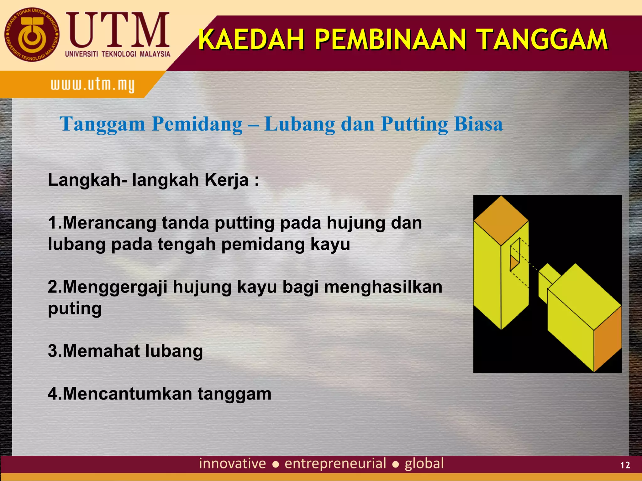 Tanggam tanggam dalam kerja kayu dan pembinaan bangunan | PPT