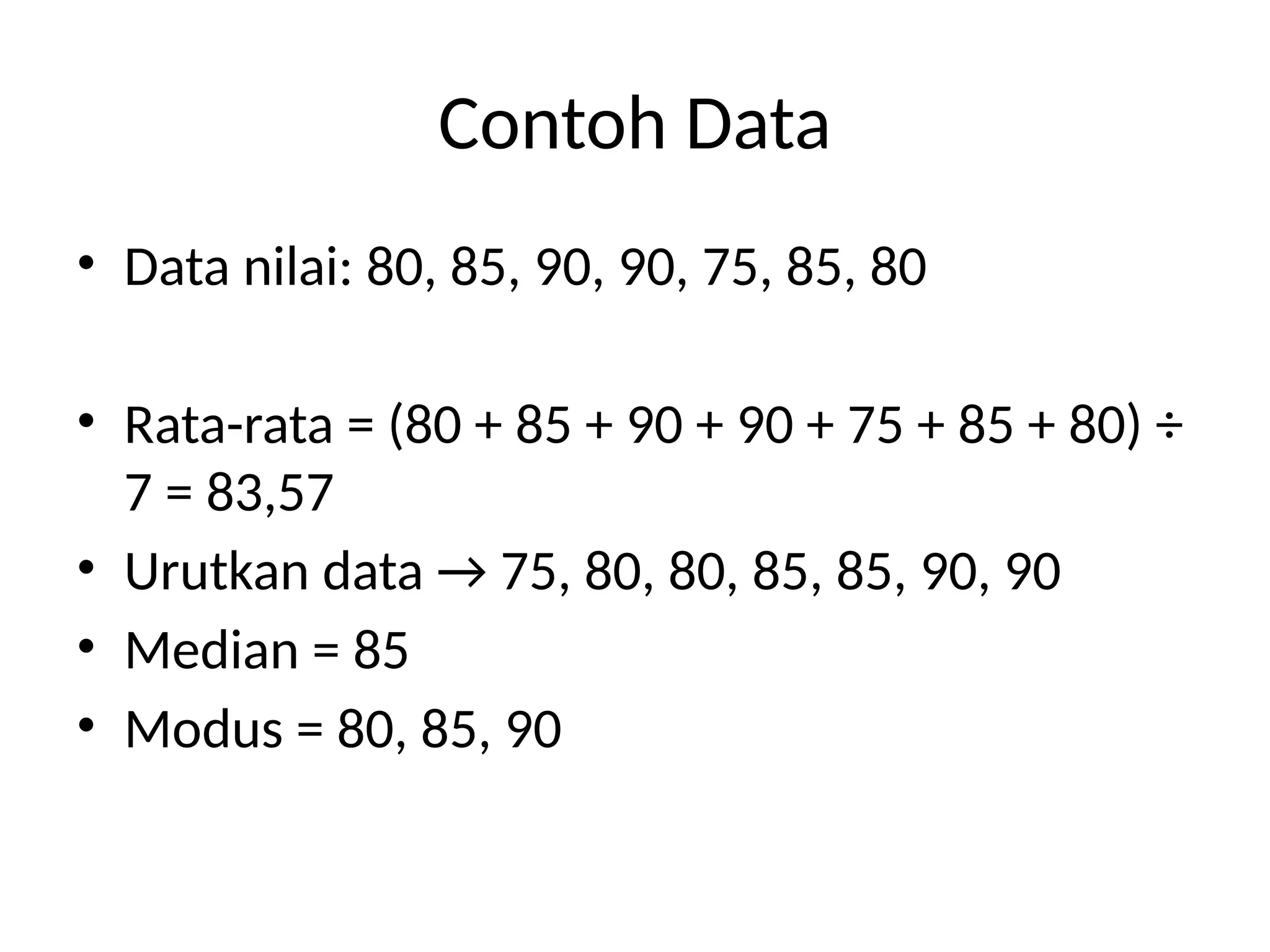 Statistika SMP Kelas 7 (Penyajian Data & Ukuran Perhitungan Data) | PPTX