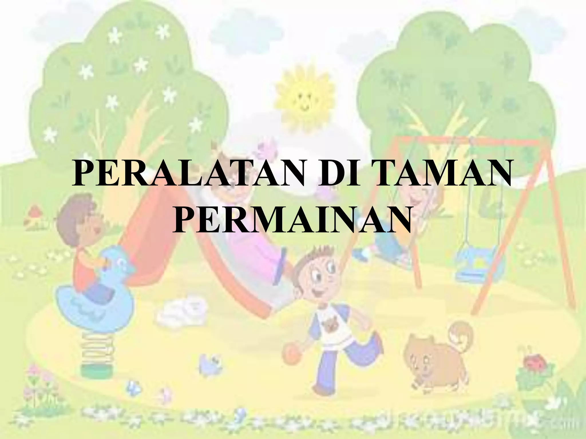 Peralatan di taman permainan | PPTX