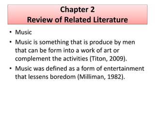 The Effect of Background Music to College Student’ Academic Performance ...