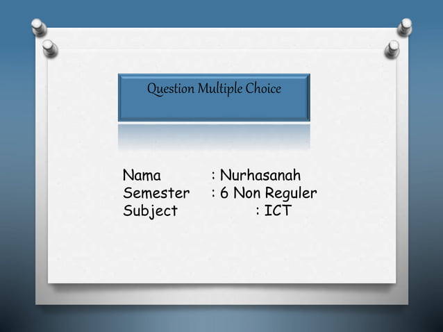 Slide multiple choice | PPTX