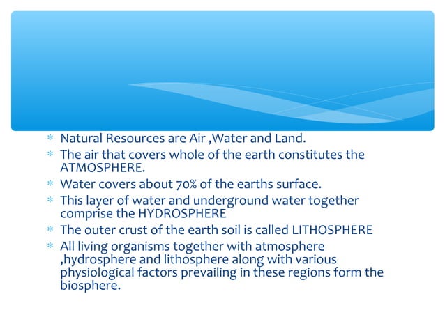 Natural resources | PPT