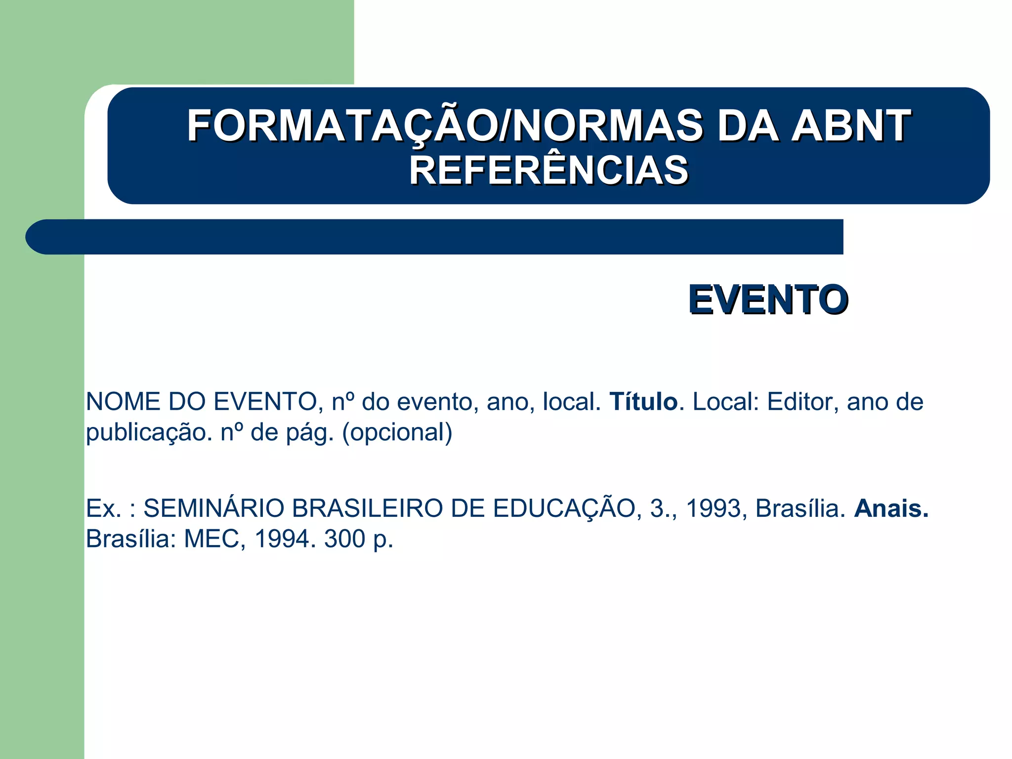 Slide= Normas da ABNT | PPT