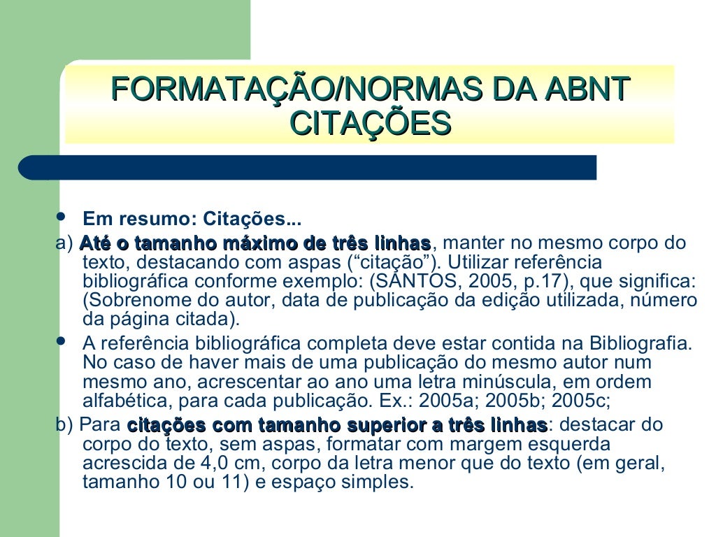 Slide= Normas da ABNT