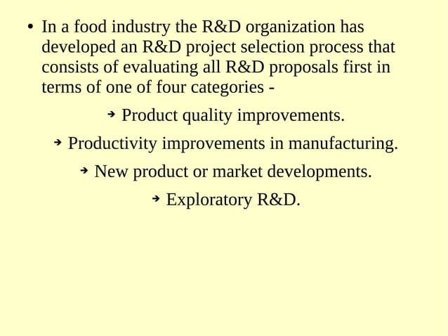 Research and Development in Food Industry | PDF
