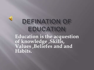 Slide of education and types of education | PPTX