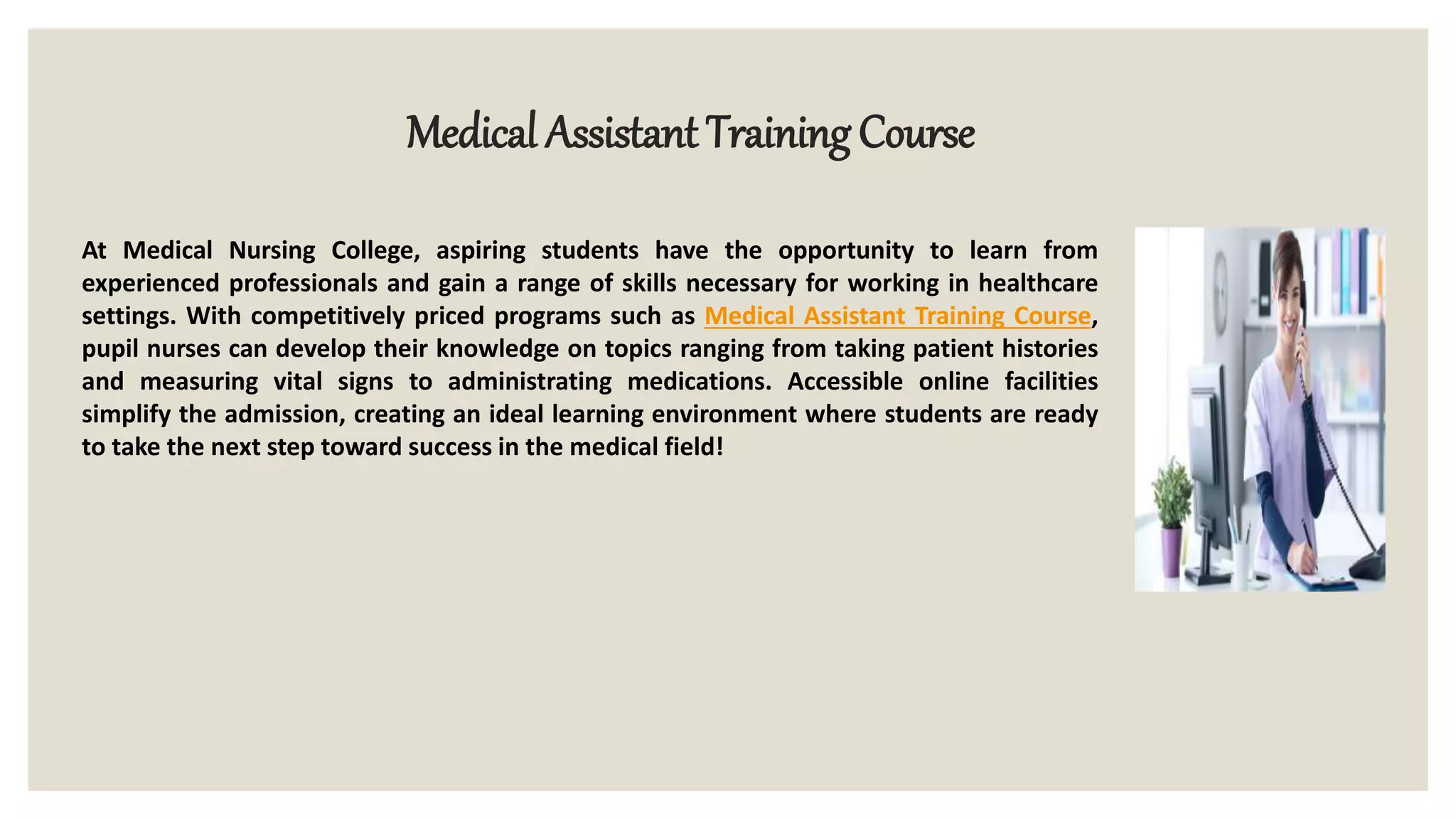 Medical Assistant | PPTX