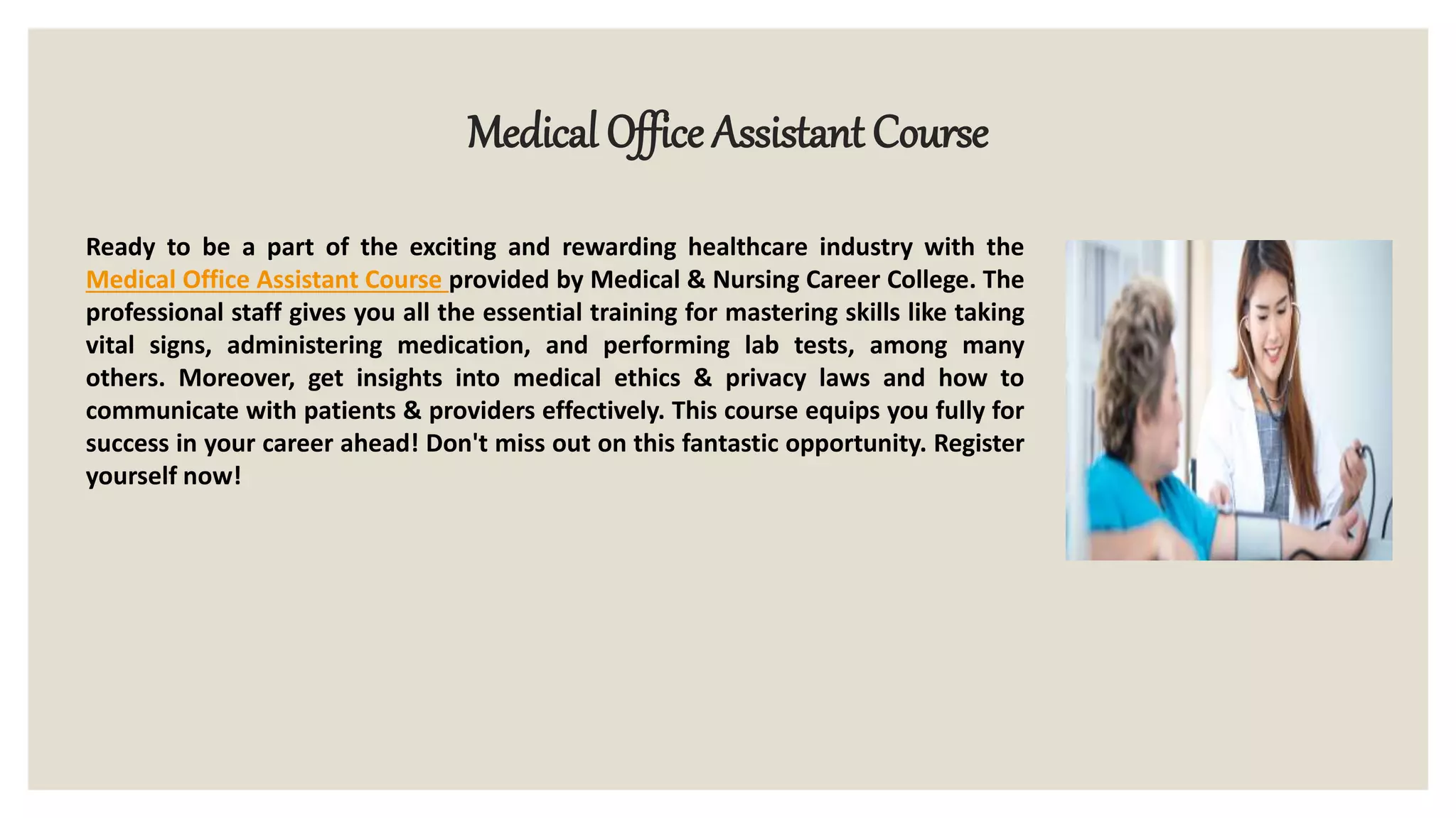 Medical Assistant | PPTX