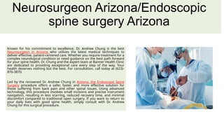 If you want relief from major Neck Pain in Arizona, | PPT