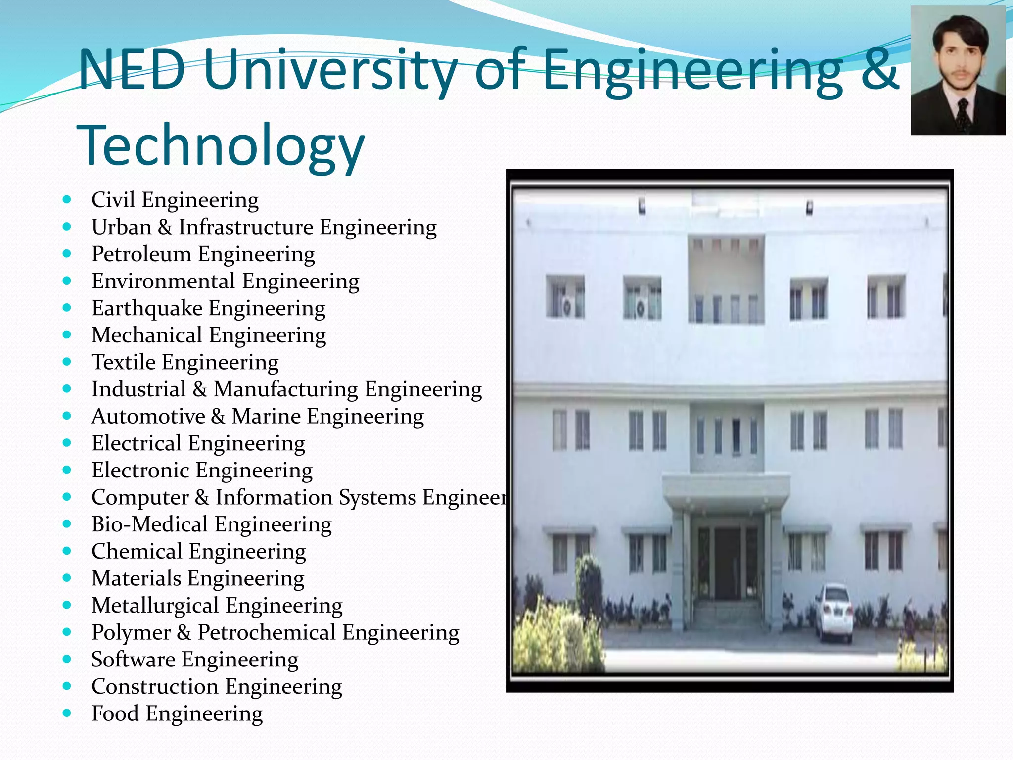 Slide of top 10 engineering uni in pakistan | PPTX