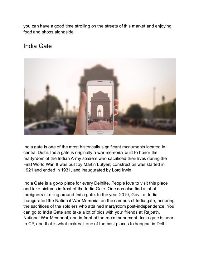 Best Places To Visit In Delhi With Friends | PDF