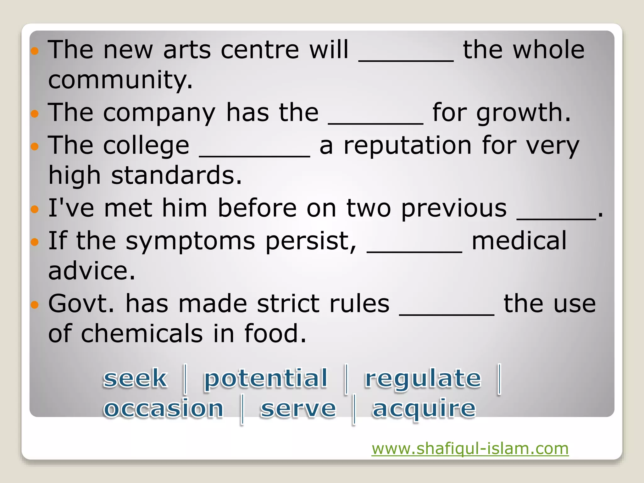 Writing, diting, proofreading and vocabulary test for English Learning ...