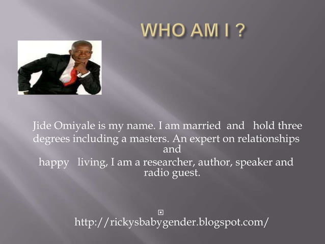 Slide on how to detrmine the gender of your babay | PPT