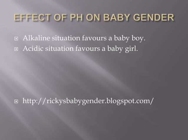 Slide on how to detrmine the gender of your babay | PPT