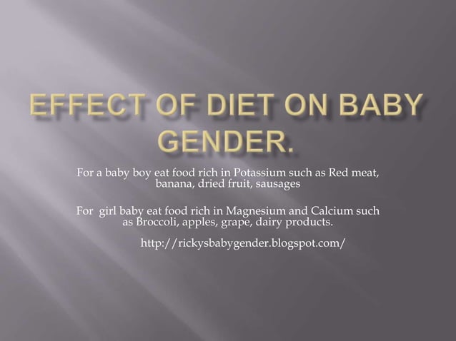 Slide on how to detrmine the gender of your babay | PPT