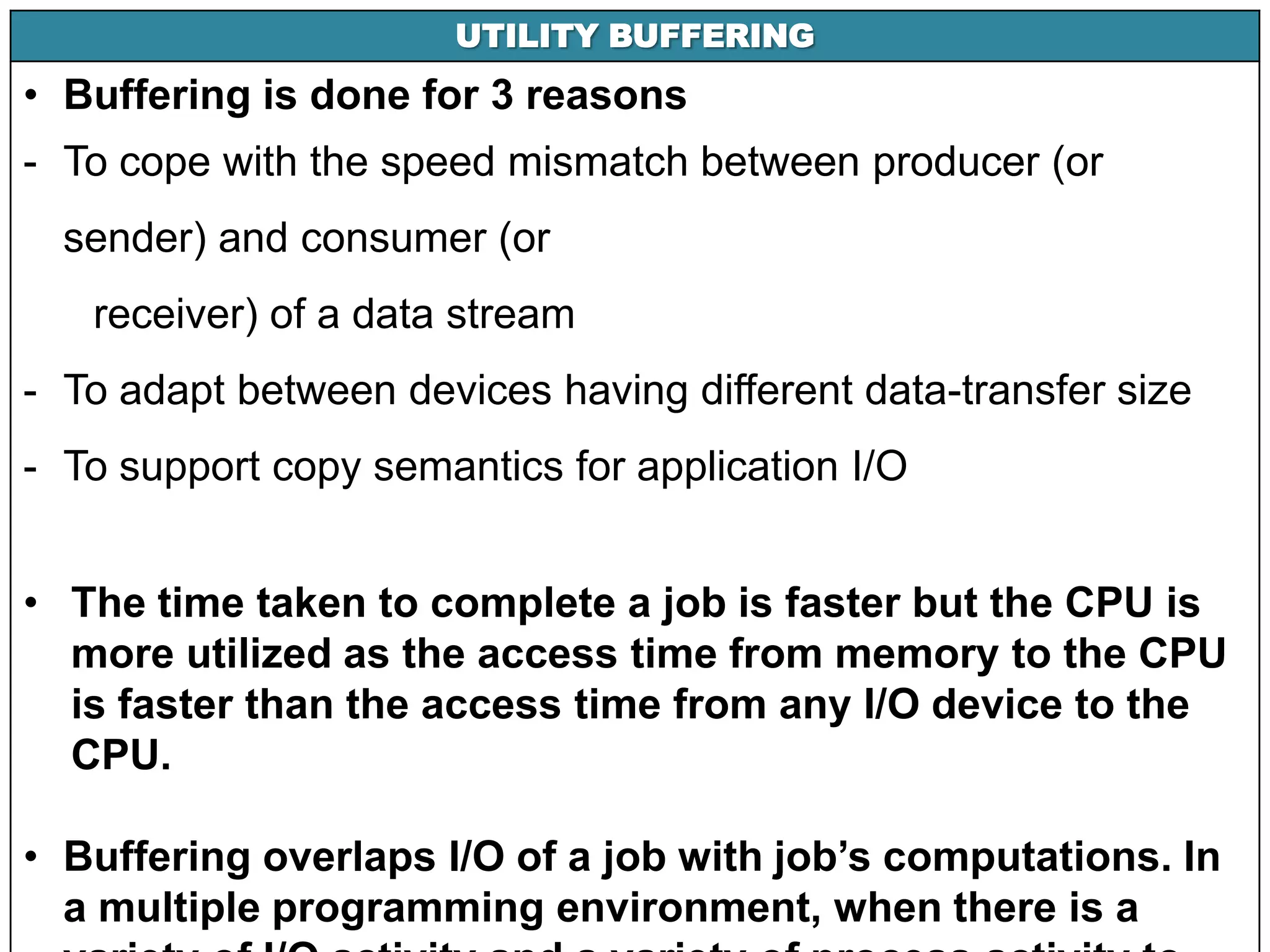 I/O Buffering | PPTX