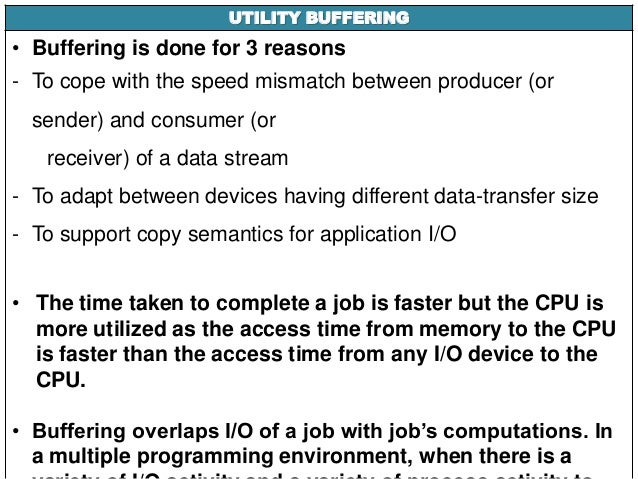 I/O Buffering