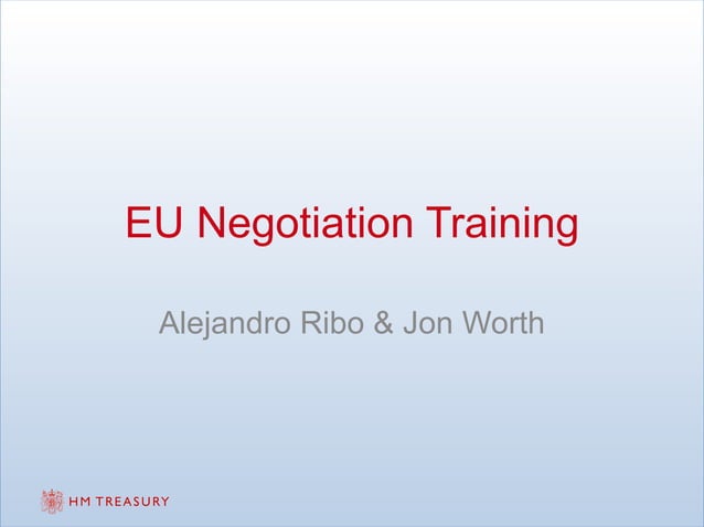 HMT EU Negotiations Seminar | PPT