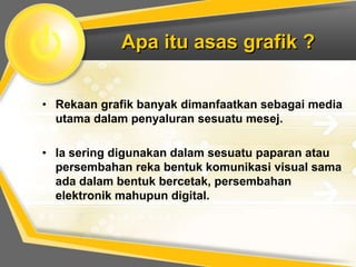 Slide pengajaran asas grafik | PPTX