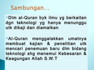 Slide pengajian al quran & ict | PPT