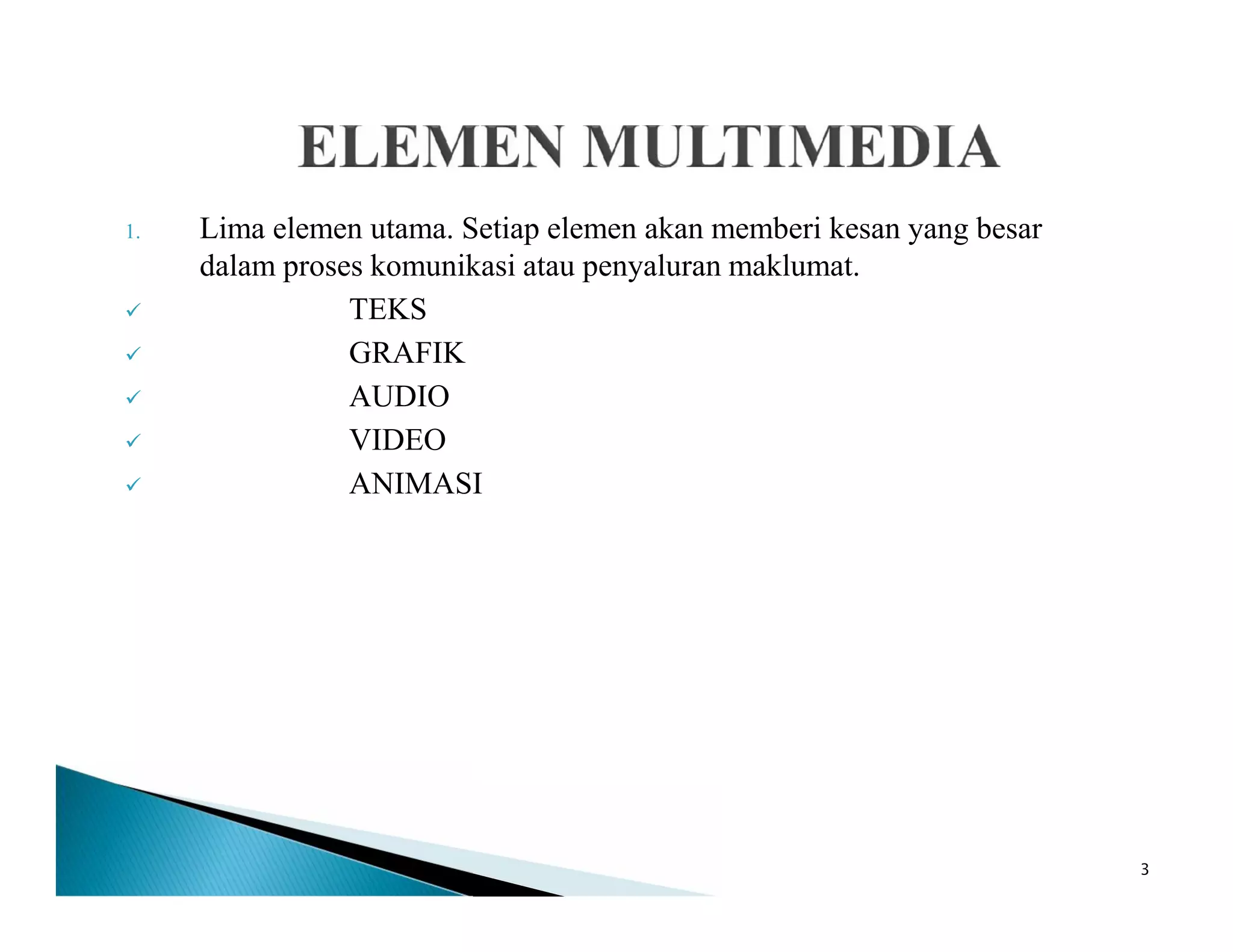 Slide pengenalan multimedia | PDF