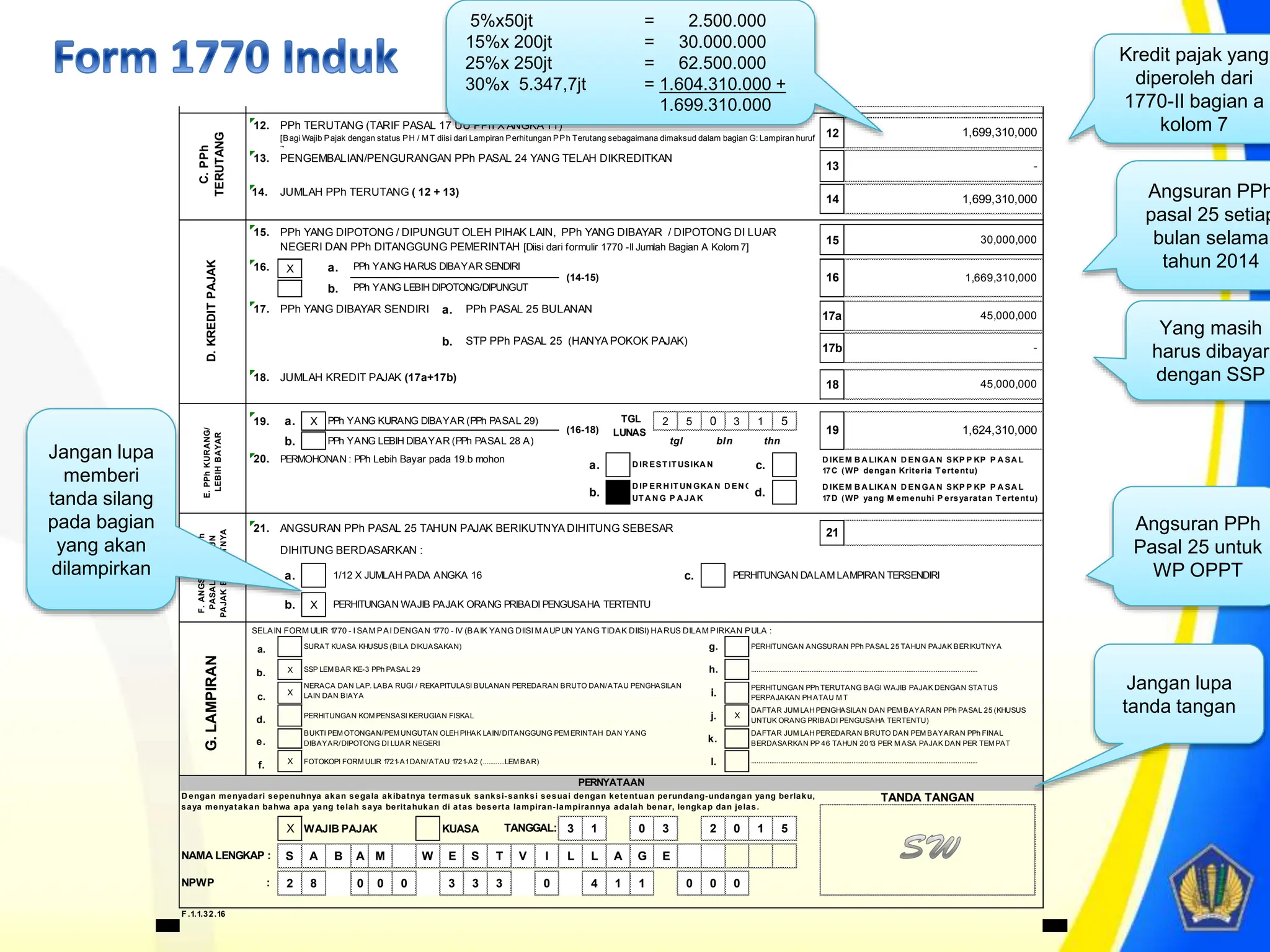 Slide Pengisian SPT Tahunan 2015 - OP 1770 Pembukuan.ppt
