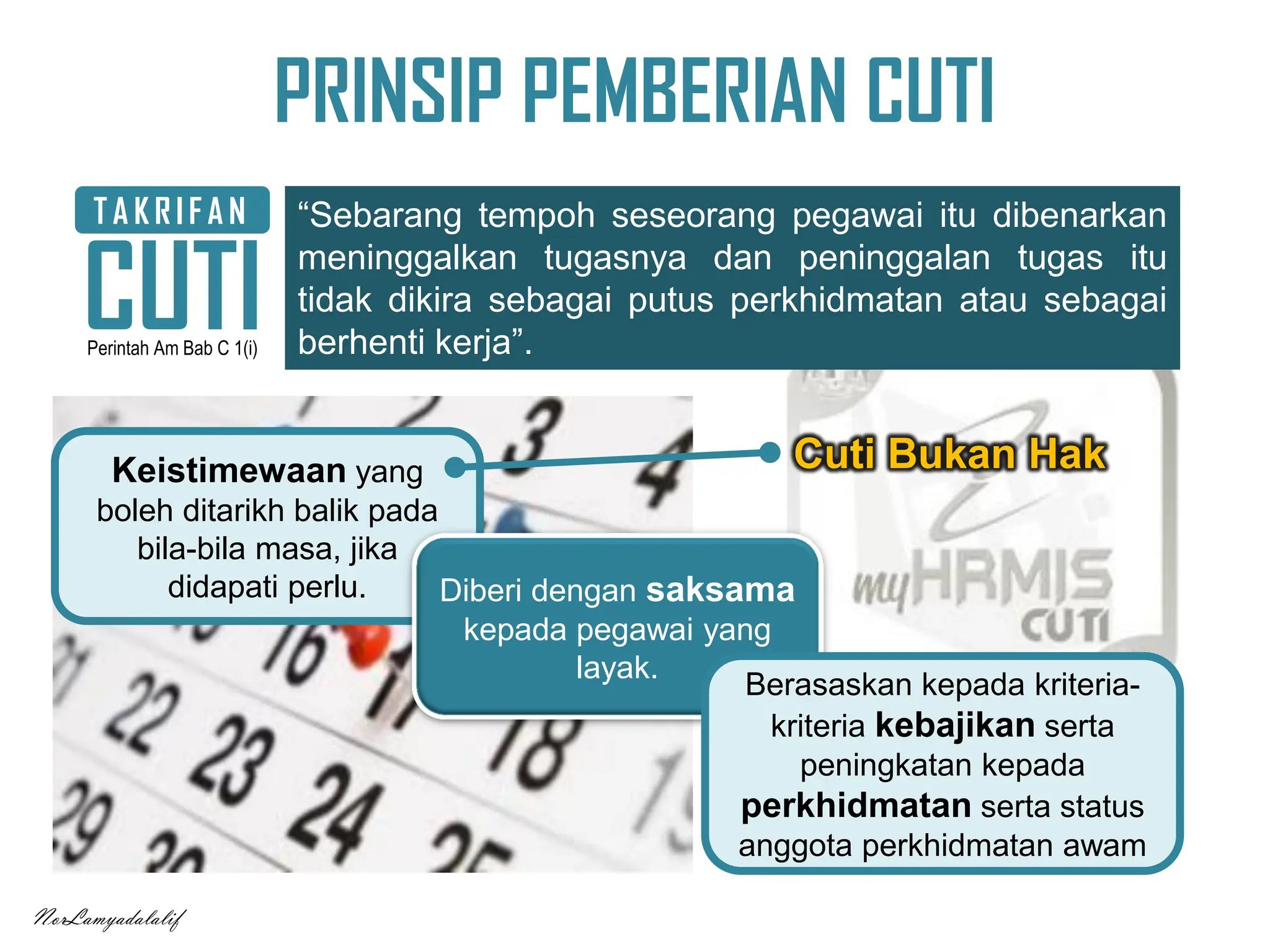 SLAID PENGURUSAN CUTI PENJAWAT AWAM KERAJAAN | PDF