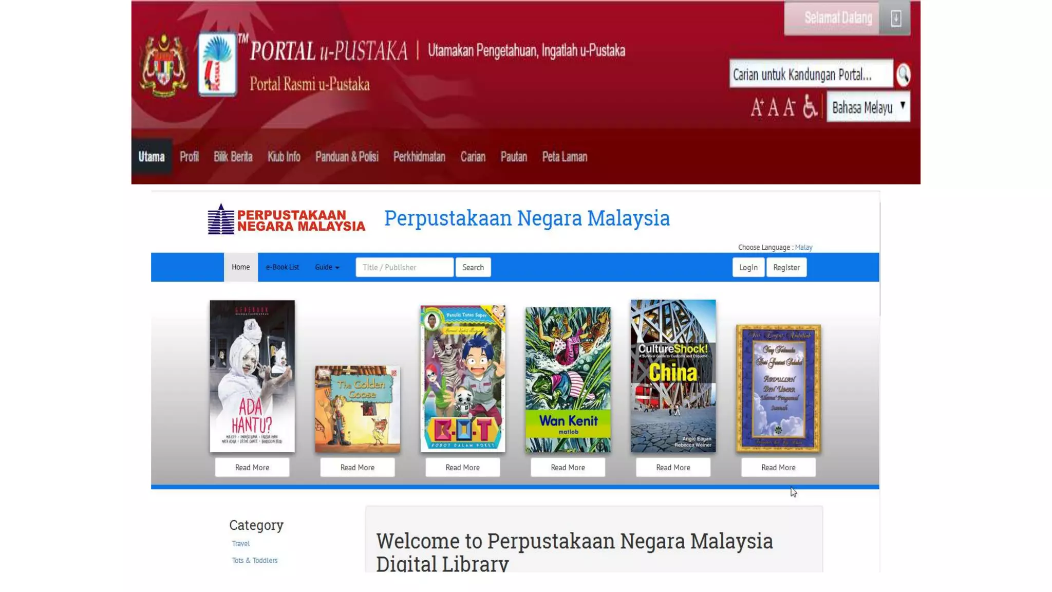 u-Pustaka: Perpustakaan Digital Negara | PPTX