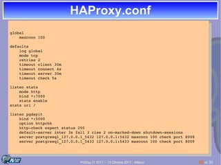 Patroni: PostgreSQL HA in the cloud | ODP