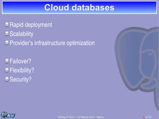 Patroni: PostgreSQL HA in the cloud | ODP