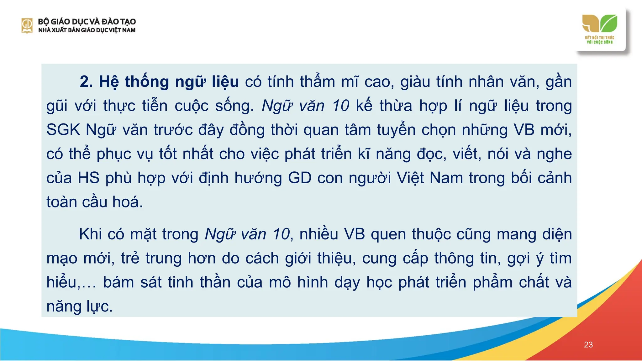 Slide phục vụ bồi dưỡng GV SGK Ngữ văn 10 (update 17.5.2022).pptx