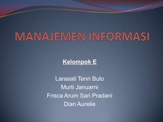 Slide pjk kel e | PPTX