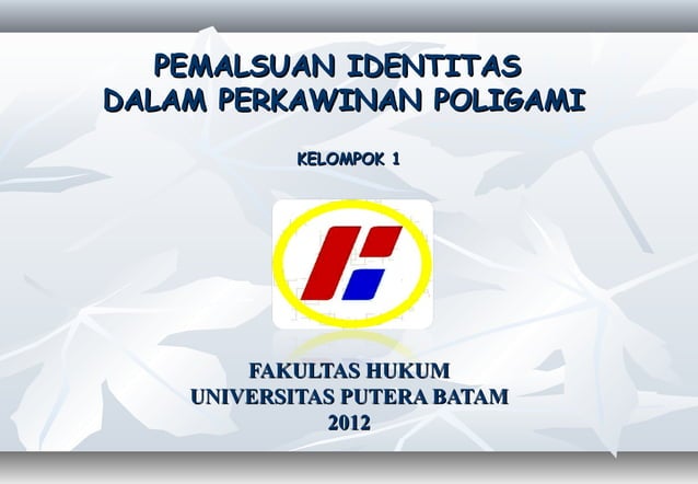 Slide poligami | PPT