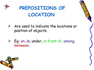 Slide power point preposition noreen | PPT