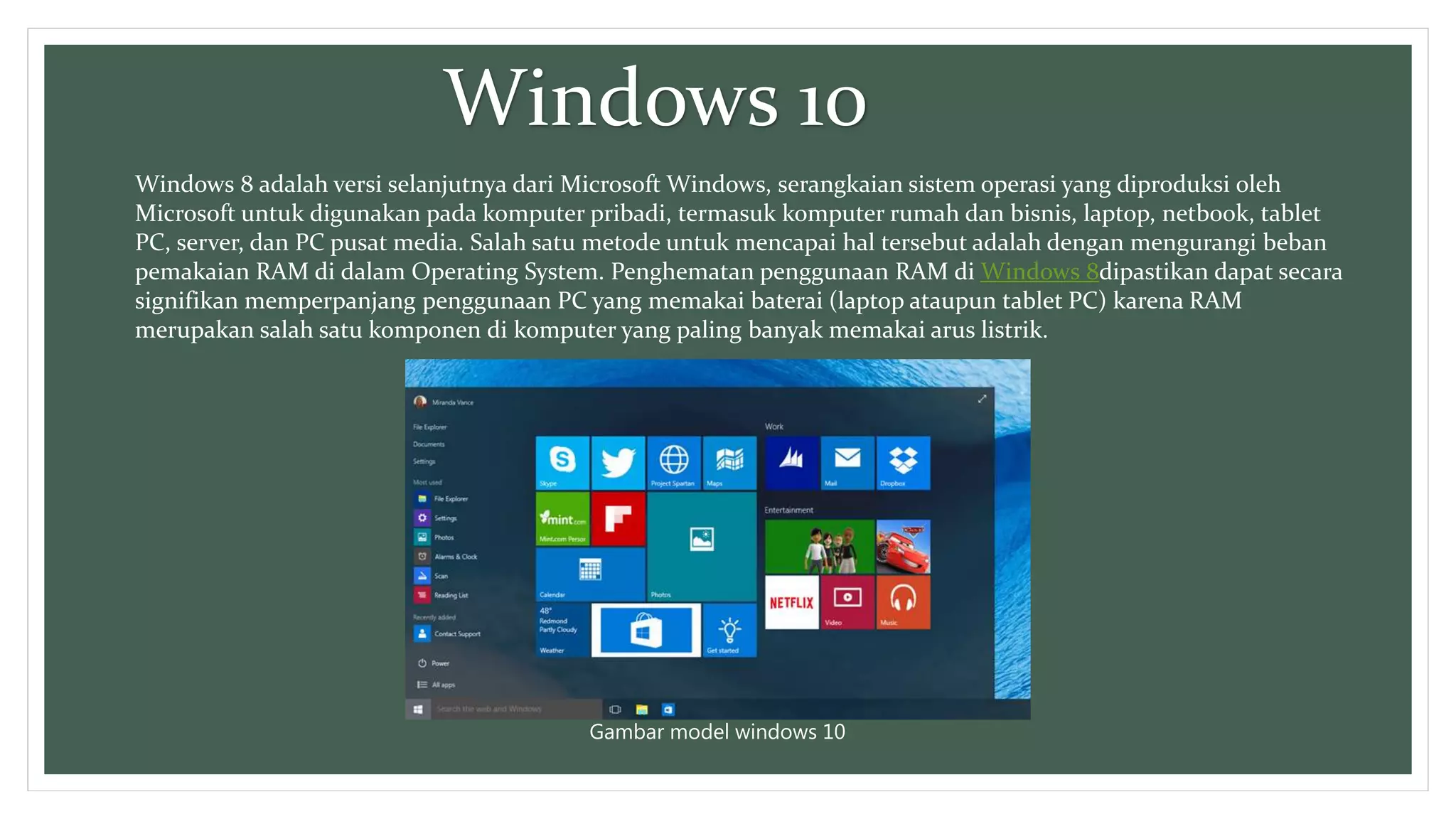 Sejarah Operating System Windows | PPTX