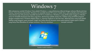 Sejarah Operating System Windows | PPTX