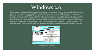 Sejarah Operating System Windows | PPTX