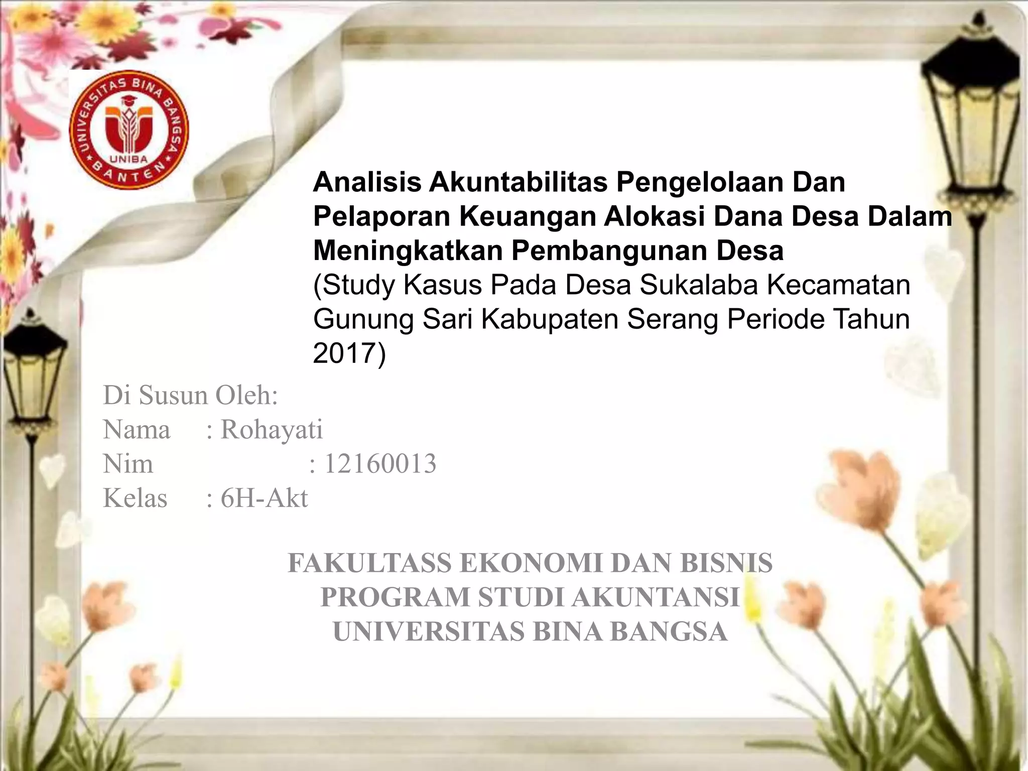 Slide ppt proposal Metode Kualitatif | PPTX