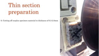 Slide preparation methods in mineralogy | PPTX