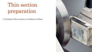 Slide preparation methods in mineralogy | PPTX