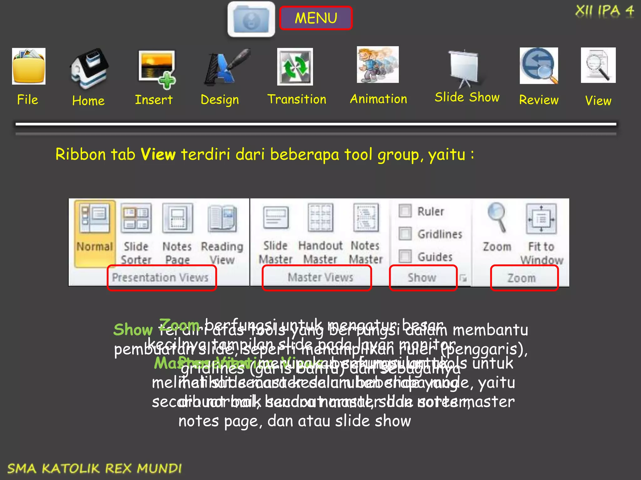 Fungsi-Fungsi PowerPoint 2010 | PPTX
